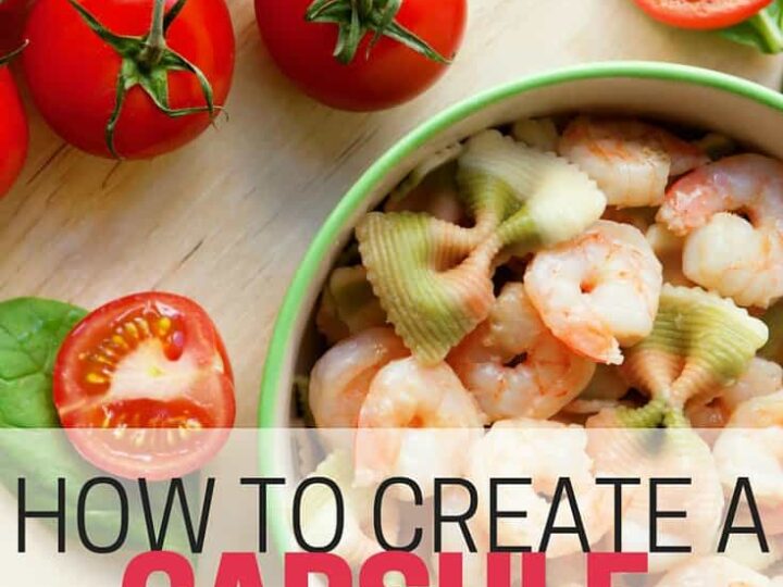 Simplify Dinner with a Capsule Kitchen Meal Plan - Organizing Moms