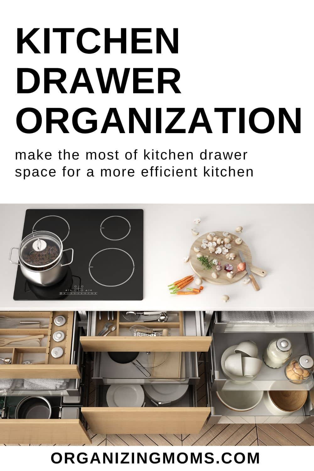 Organize Your Kitchen Drawers for Easy Access | Kitchen Drawer Organization - Organizing Moms