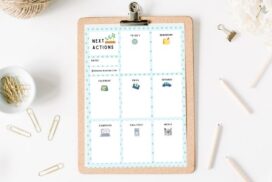 Free Next Actions List Template For Better Planning - Organizing Moms