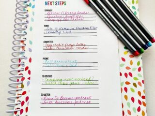 How to Use a Next Steps List and Be Super Productive - Organizing Moms