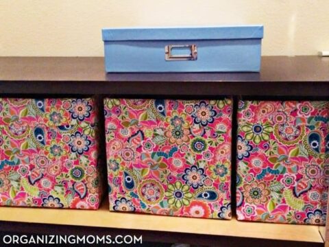 Easy DIY Storage Bins - Organizing Moms
