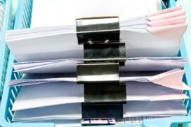 Filing Baskets for Easy Paper Organization - Organizing Moms