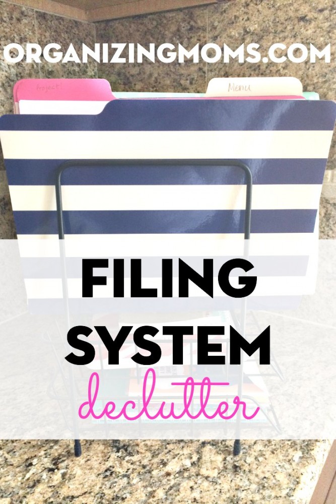 How to Do a Filing System Declutter - Organizing Moms