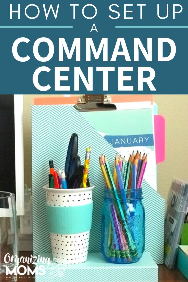 How I Set Up My Office Command Central - Organizing Moms