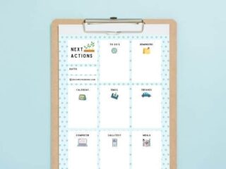 Free Next Actions List Template For Better Planning - Organizing Moms