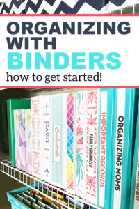 Organizing With Binders: The Best Way to Organize Important Paperwork ...