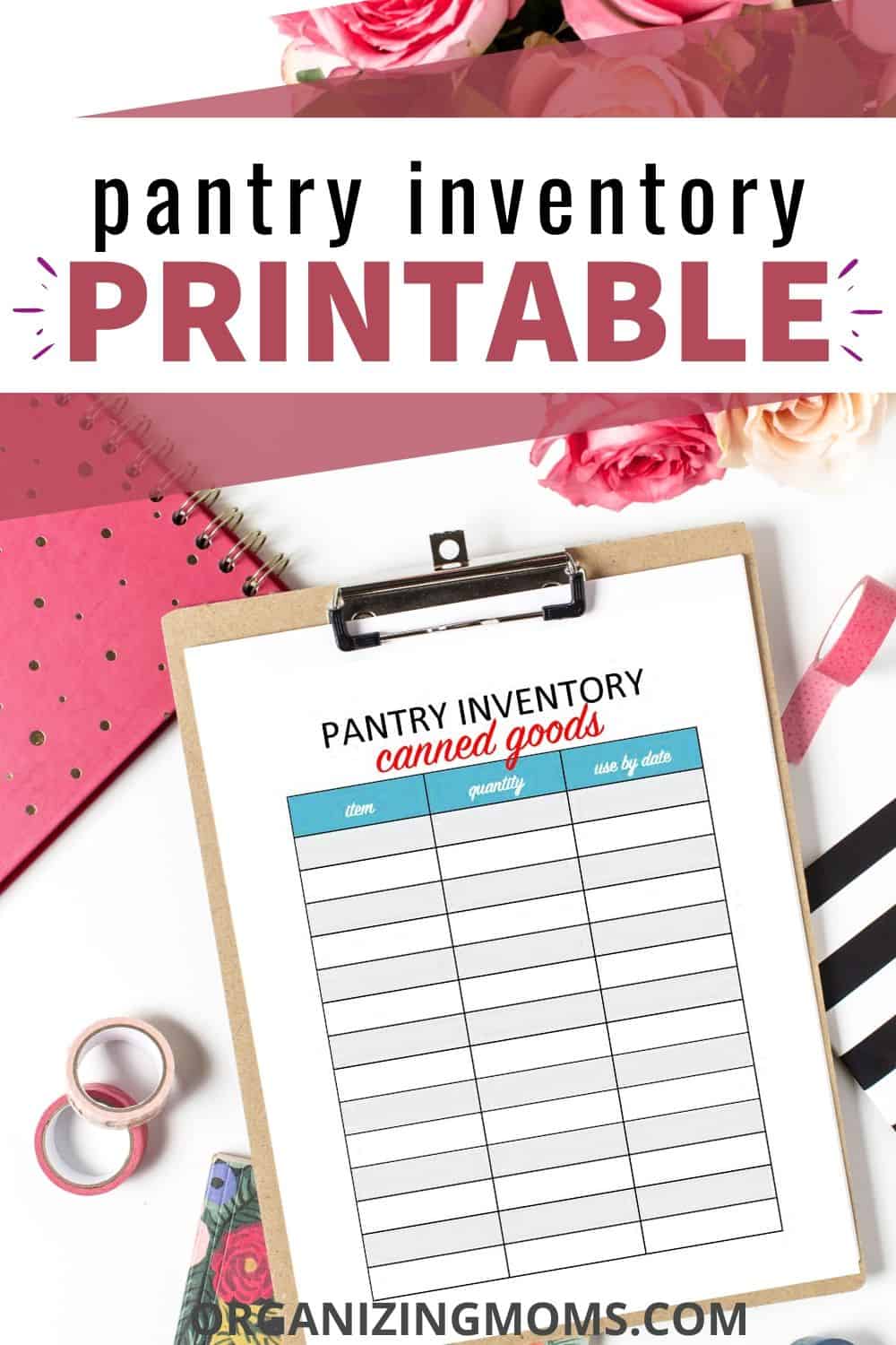 How to Organize Food Staples With A Pantry Inventory - Organizing Moms