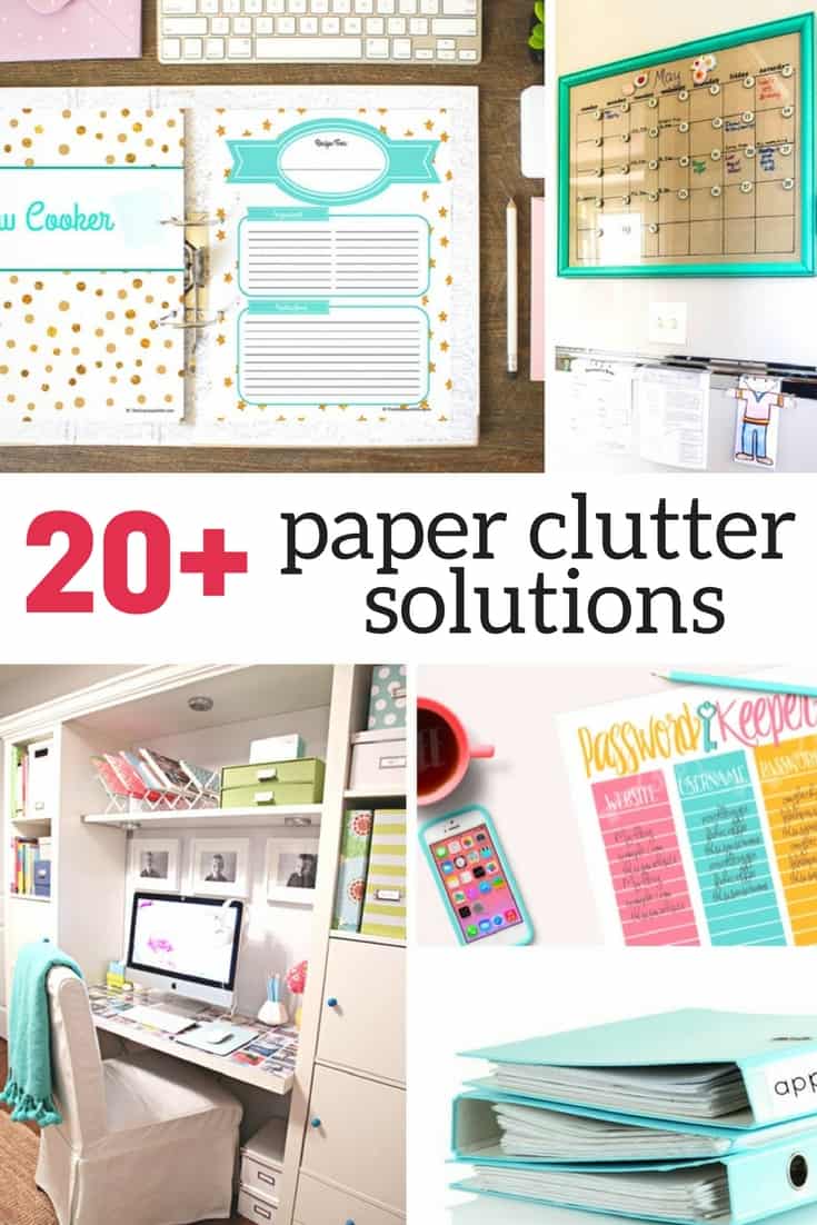 Paper Clutter Solutions For Your Home - Organizing Moms